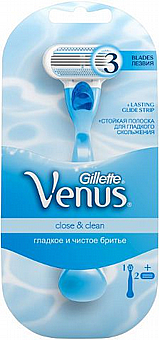 סכין גילוח רב פעמי Gillette Venus Smooth לנשים שלוש להבים + ידית - כולל ...