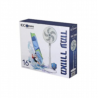 קנה מאוורר עמוד ECO EURO HAFA-16XWW 16'' 50W בצבע לבן - דיופיקס